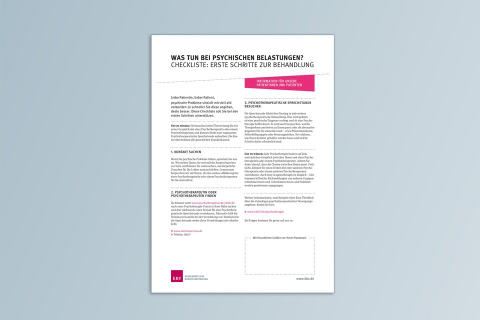 KBV - Patienteninformationen